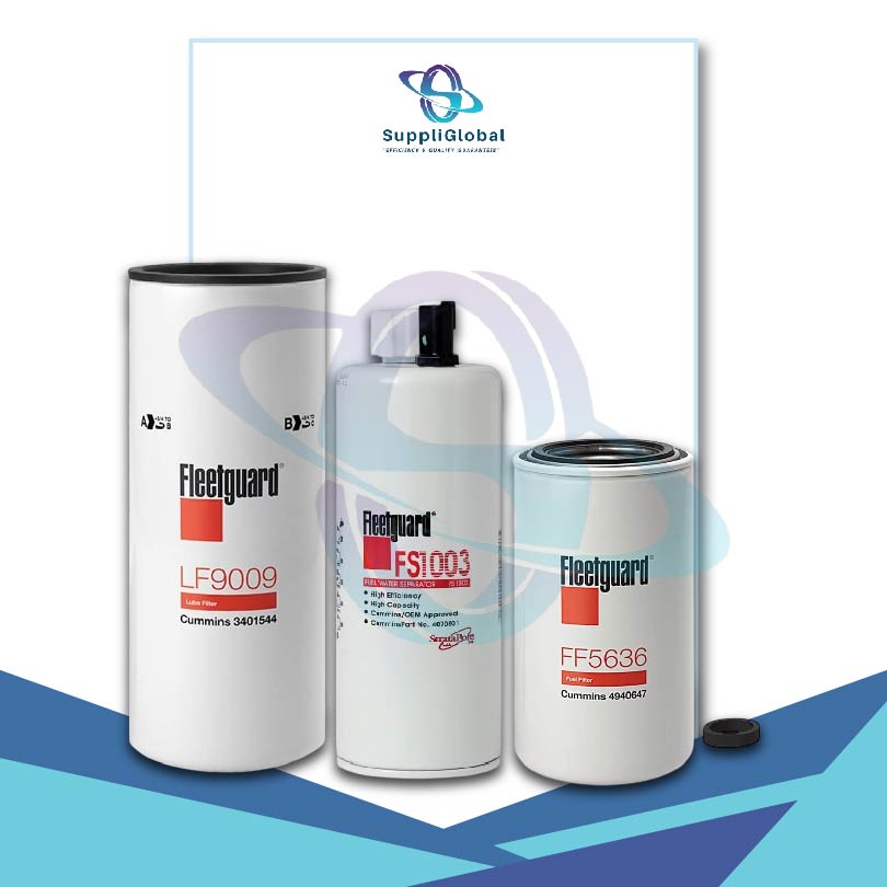 Genuine Fleetguard - Cummins Filtration LF9009 - FS1003 - FF5636 Fleet ...